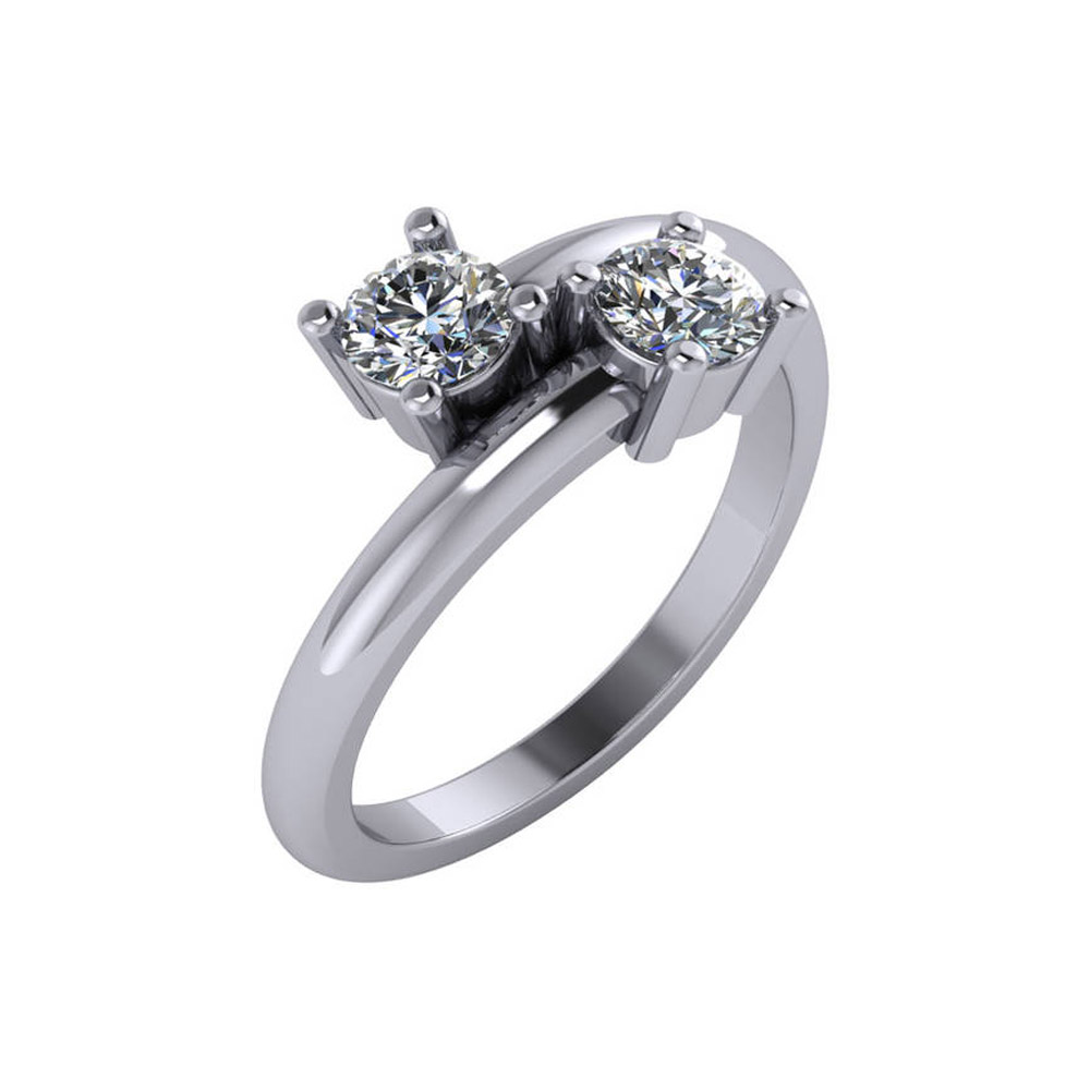 TWO STONE RING - 27420L