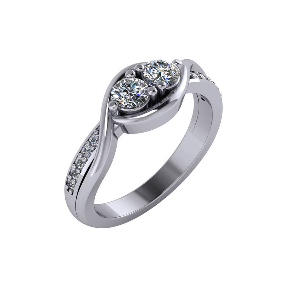 TWO STONE RING - 27427L